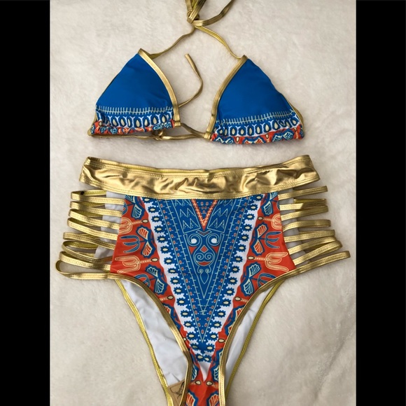 Swim | Tribal Cut Out High Waist Swim Suit | Poshmark